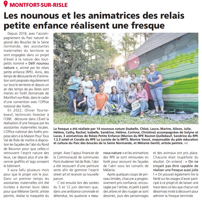 Réalisation de la Fresque #2 – Défi Nounou Nature